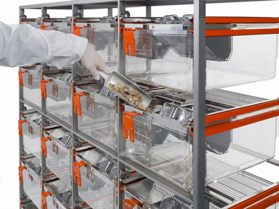 Tecniplast France | Cages - Mode tiroir